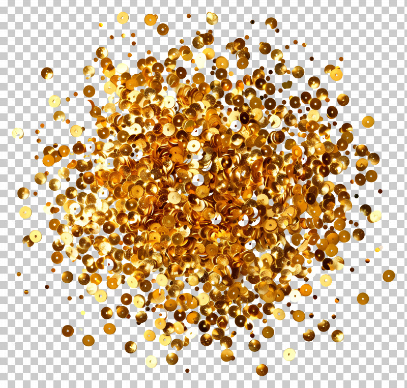 Golden Confetti - Shimmering Gold Sequins PNG, Clipart, Celebration Decor, Confetti, Crafts ...