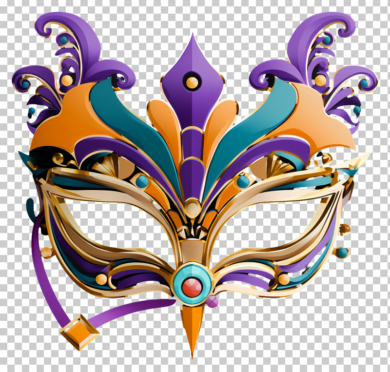 Multicolored Paints Masquerade Mask - Intricate Venetian Carnival Mask ...