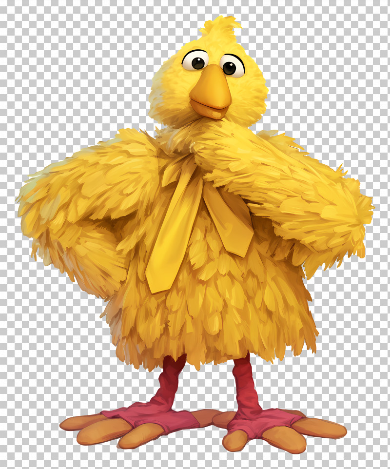 Big Bird - Yellow Bird With Feathers PNG, Clipart, Big, Big Bird ...