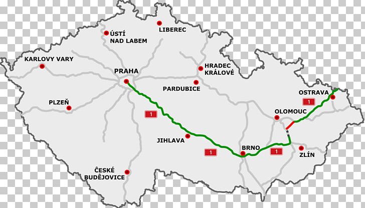 D1 Motorway D55 Motorway Highways In The Czech Republic D56 Motorway D6 ...
