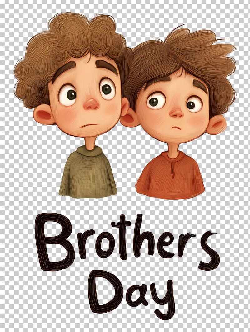National Brothers Day - Brothers Day Cartoon Illustration PNG, Clipart ...